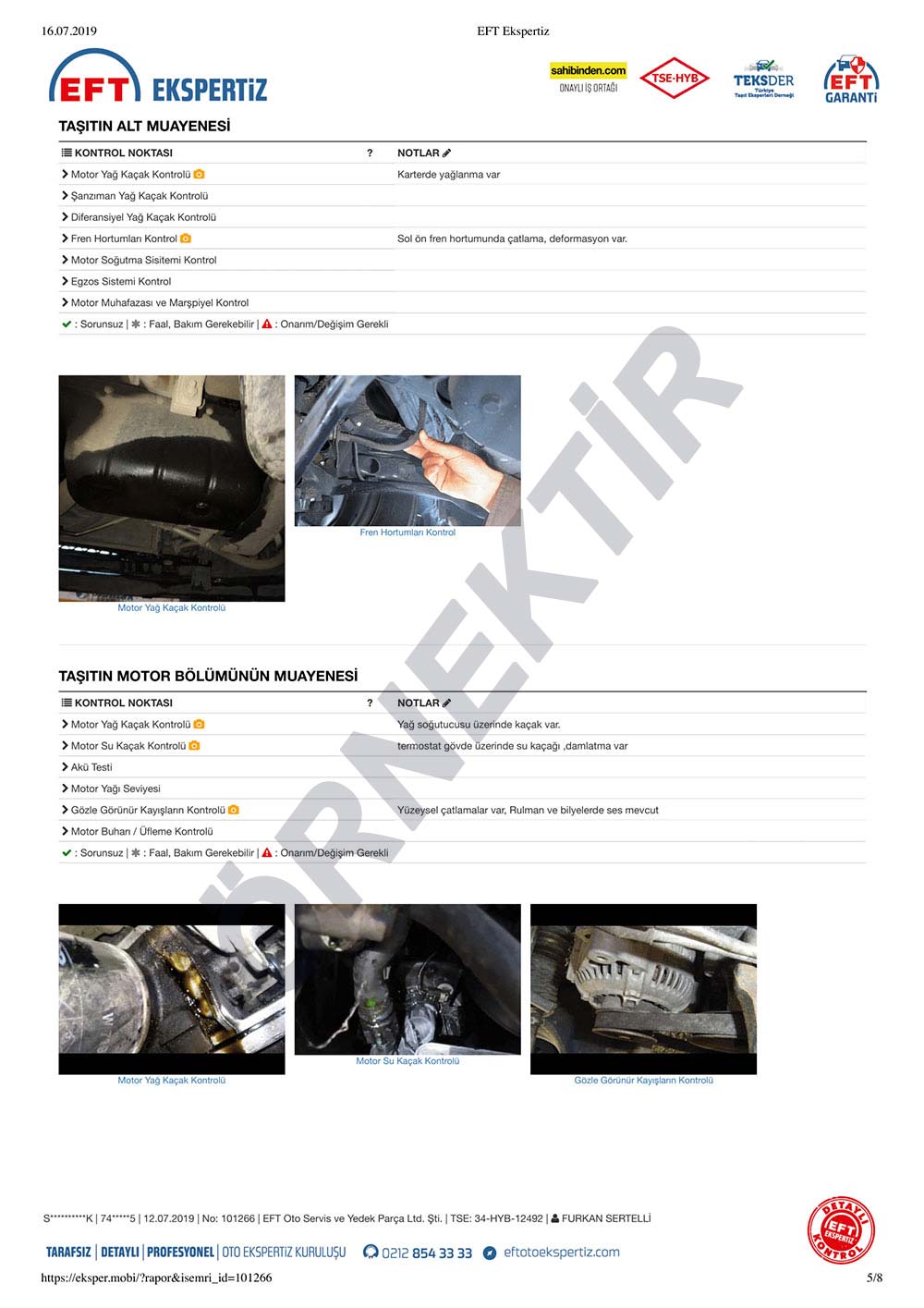 Oto Ekspertiz Hizmeti - sahibinden.com